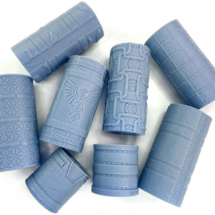 3D Printable Print 'N' Roll: Imperial Bunker Complex (Texture Roller and Terrain Set) by Custom ...