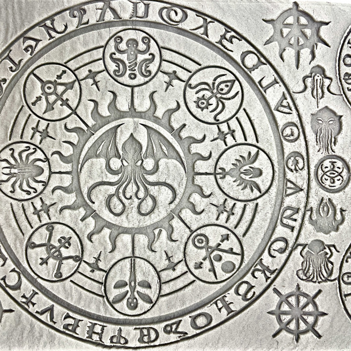 3D Printable Print 'N' Roll: Cthulian Nightmare (Texture Roller and ...