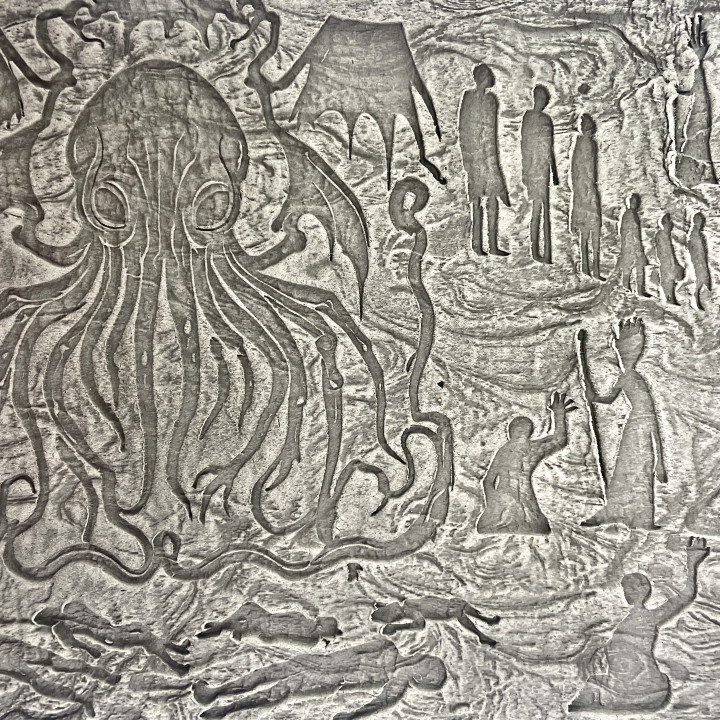 3D Printable Print 'N' Roll: Cthulian Nightmare (Texture Roller and ...