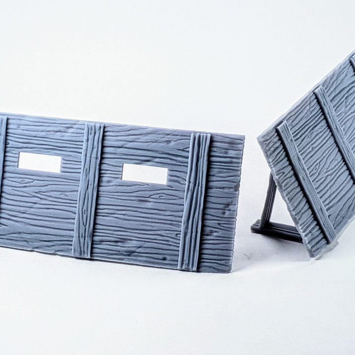 3D Printable Wooden Barricade by Custom Miniature Maker
