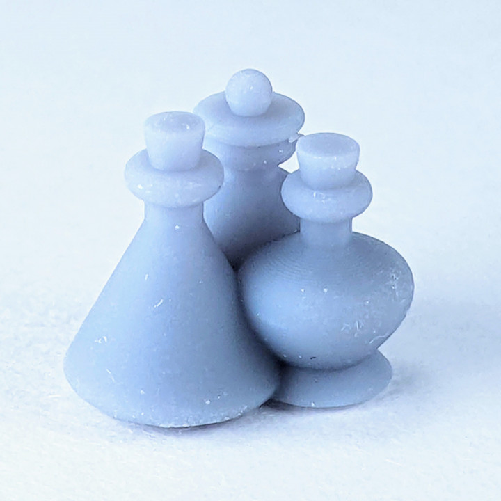 3D Printable Base Scatter: Potion Bottles by Custom Miniature Maker