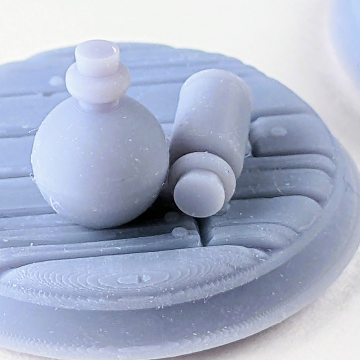 3D Printable Base Scatter: Potion Bottles by Custom Miniature Maker