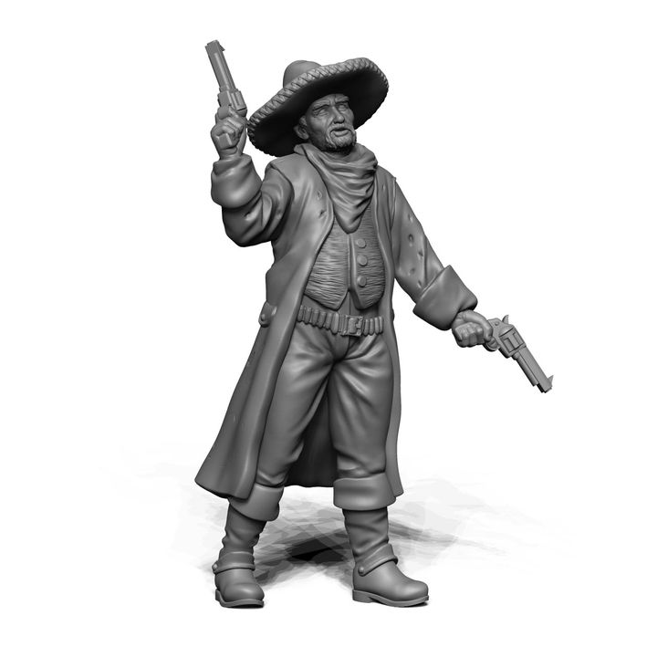 3D Printable El Jefe - Outlaw Hero by Gangfight Games