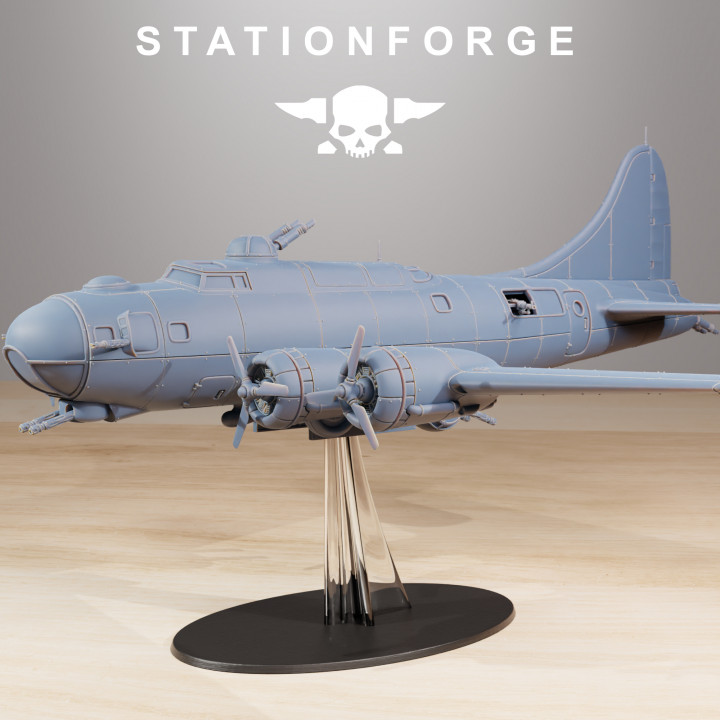 3D Printable GrimGuard Bomber with Interior by Station Forge