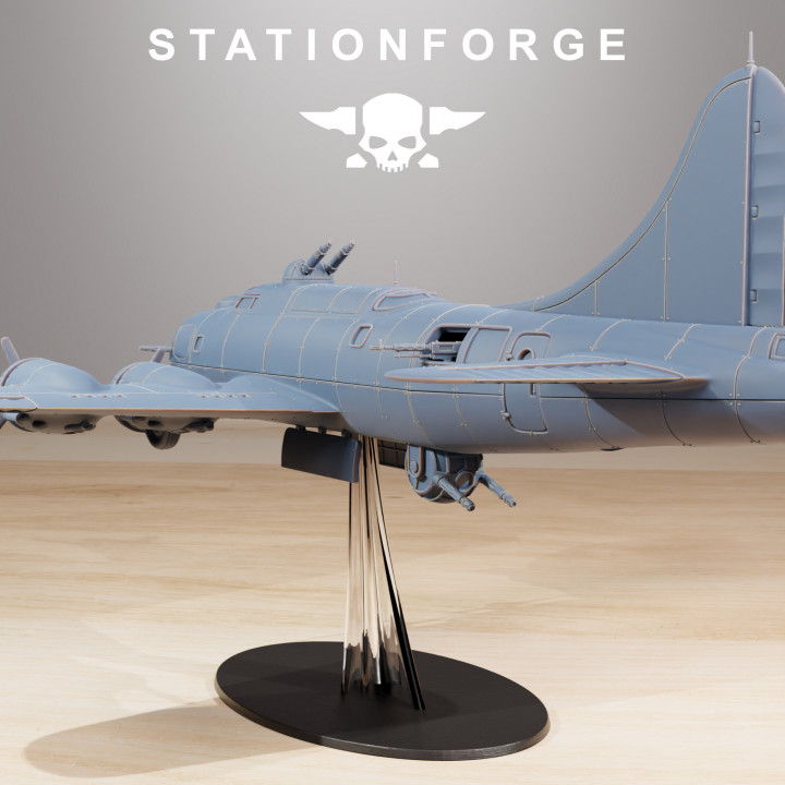 3D Printable GrimGuard Bomber with Interior by Station Forge