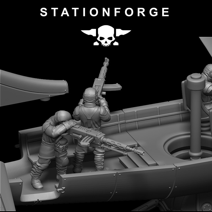 3D Printable GrimGuard Bomber with Interior by Station Forge