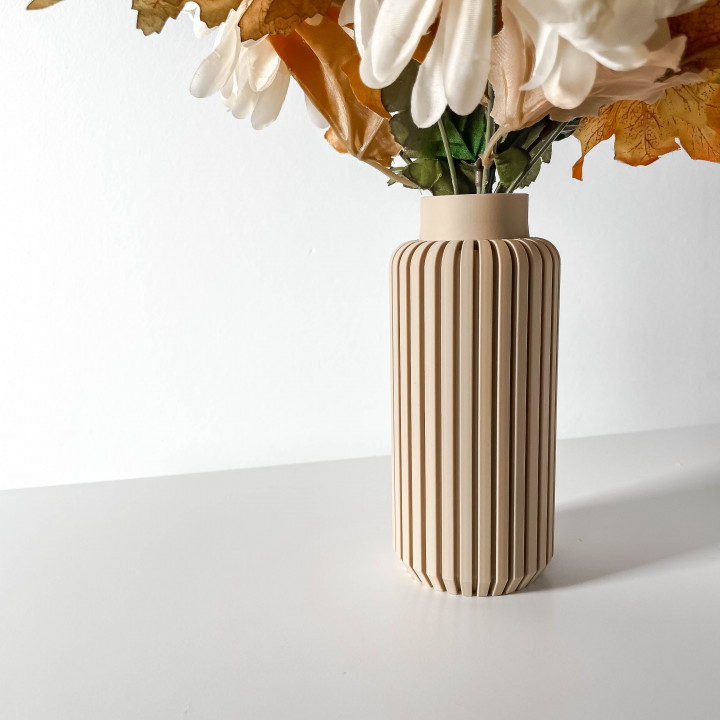 3D Printable The Yuso Vase, Modern and Unique Home Decor for Dried and ...