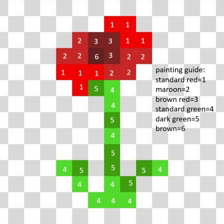 3D Printable Minecraft poppy home decor/model kit by phychorabit