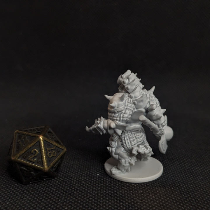 3D Printable Gnoll Packlord | Presupported by Wicked Wizard Labs