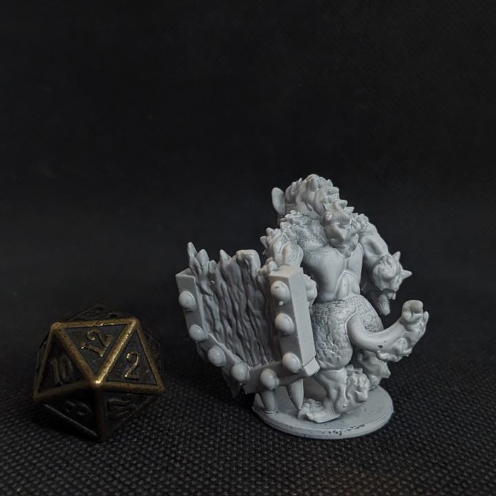 3D Printable Gnoll Warrior | Presupported by Wicked Wizard Labs