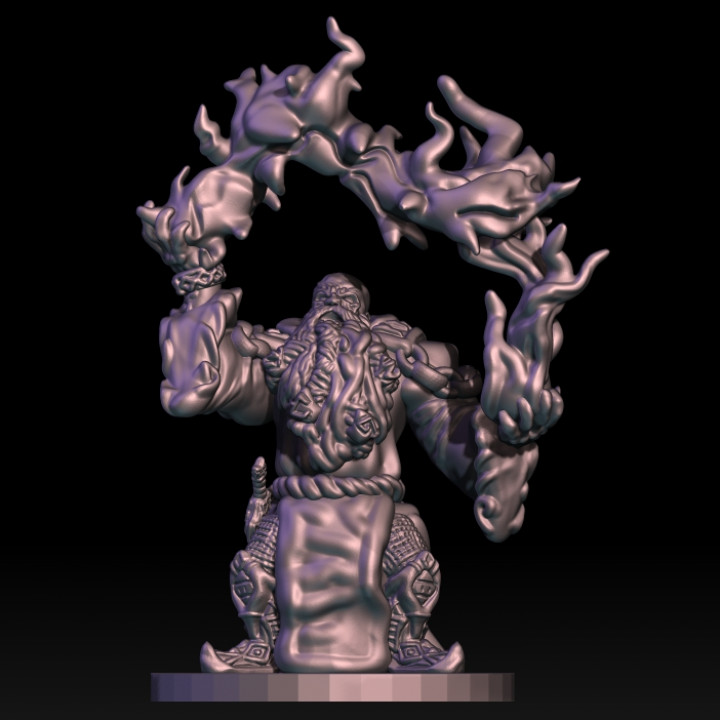 3D Printable Dark Dwarf Mage | Presupported by Wicked Wizard Labs