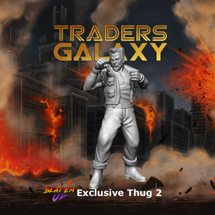 3D Printable Beat Em Up - Exclusive Thug 2 by Traders Galaxy Miniatures ...
