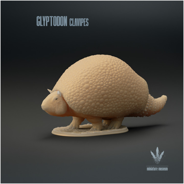 3D Printable Glyptodon clavipes : The Ancient Armadillo by Miniature Museum