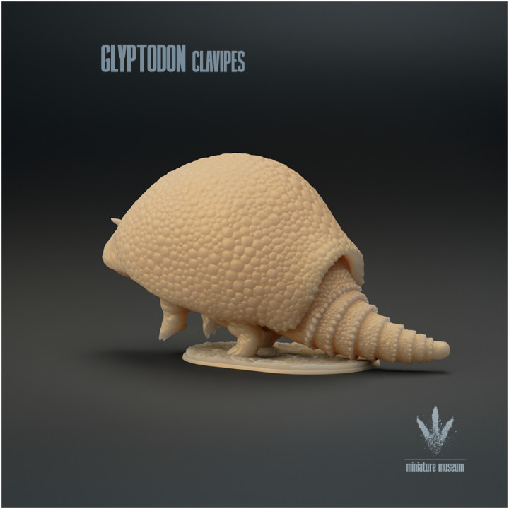 3D Printable Glyptodon clavipes : Standing by Miniature Museum