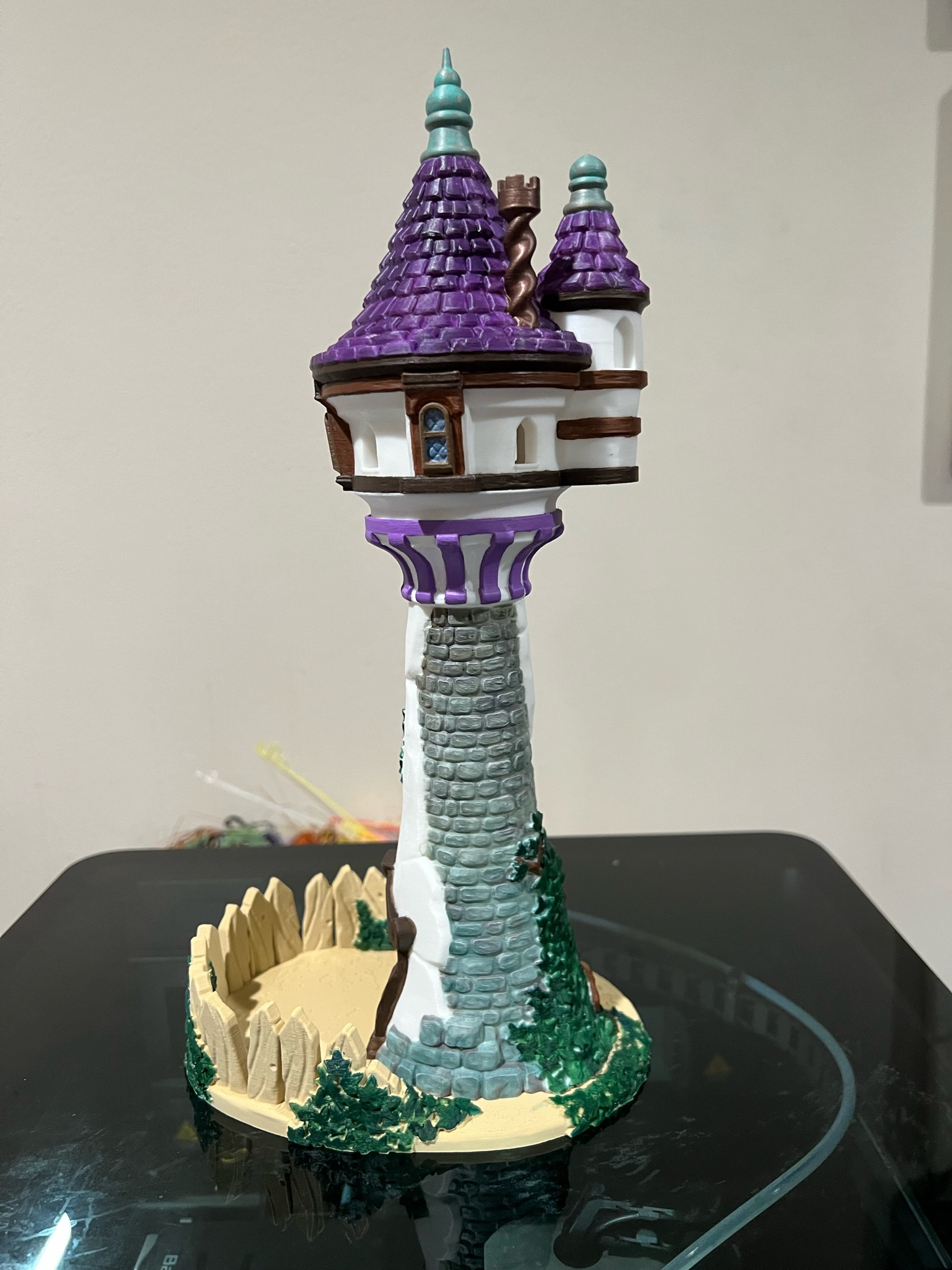 3D Printable Rapunzel's Dice Tower by Fantasy 3D Tabletop