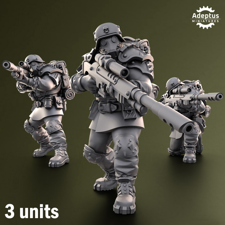 3D Printable Snipers. Grimstone Legion. Imperial Guard by Adeptus ...