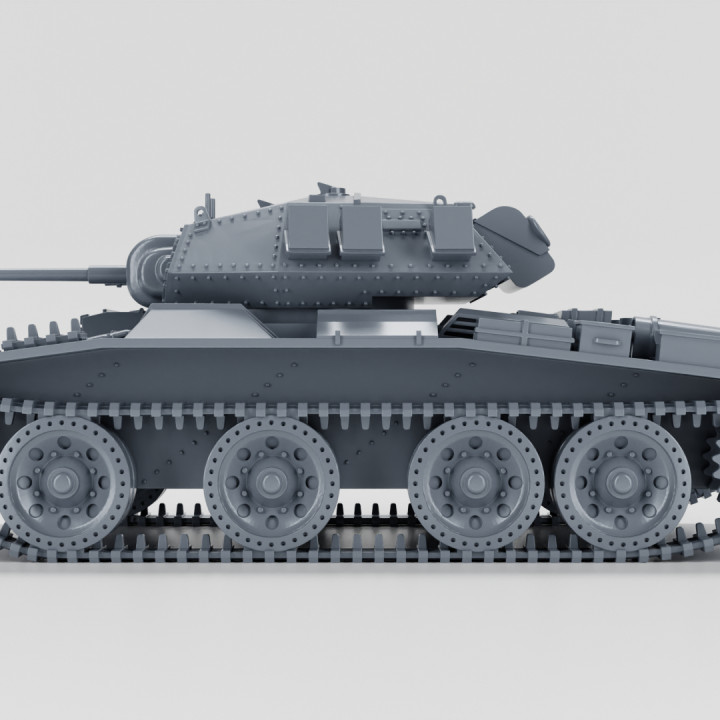 3D Printable Cruiser Tank Mk.V Covenanter (A13) (UK, WW2) by Wargame3d