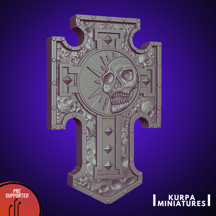 3D Printable Space guard shields by Kurpa Miniatures