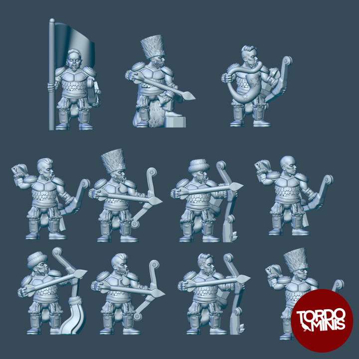 3D Printable Mystic Rusguard: Archers (10mm) by Tordominis