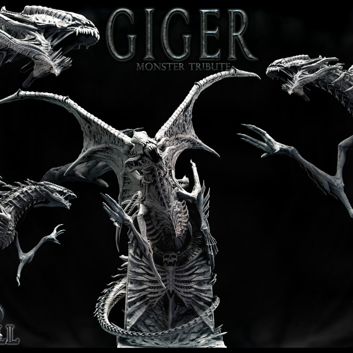 3D Printable Xeno Lind Worm (Pose 2 of 2) by Mini Monster Mayhem