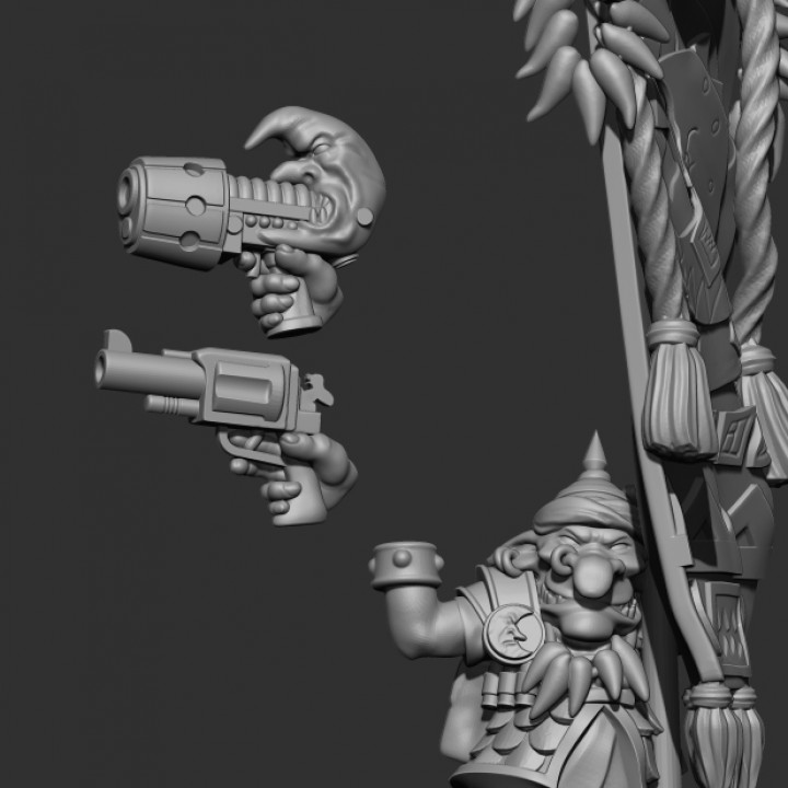 3D Printable EvilMoon warbanner by Trollet Miniatures