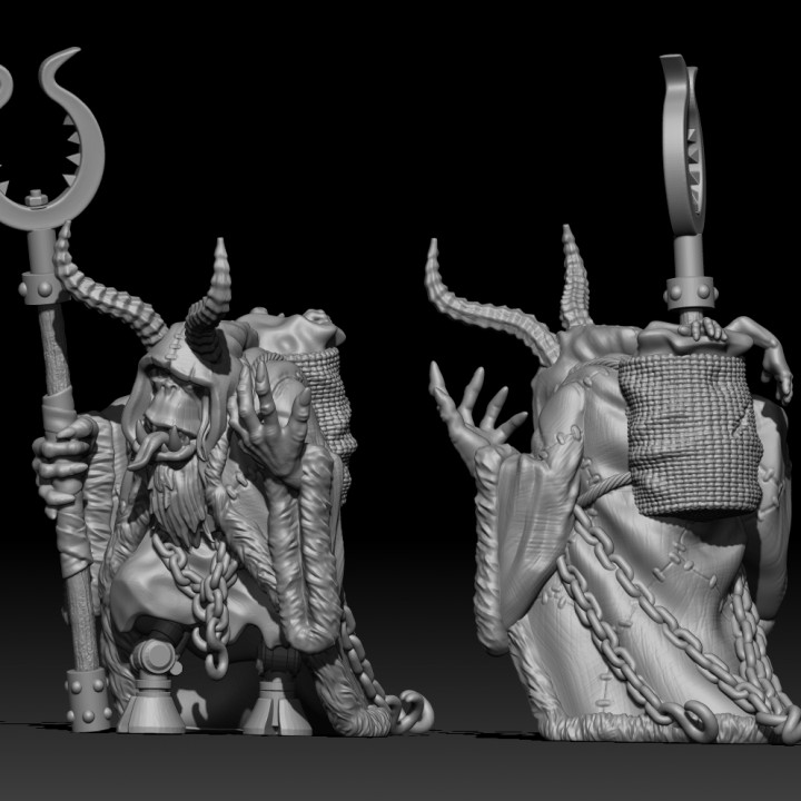 3D Printable Krumpus the Runtherder by Trollet Miniatures