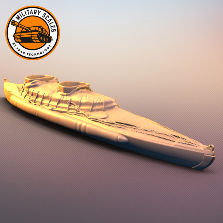 3D Printable Cockle kayak Mark I by MilitaryScales