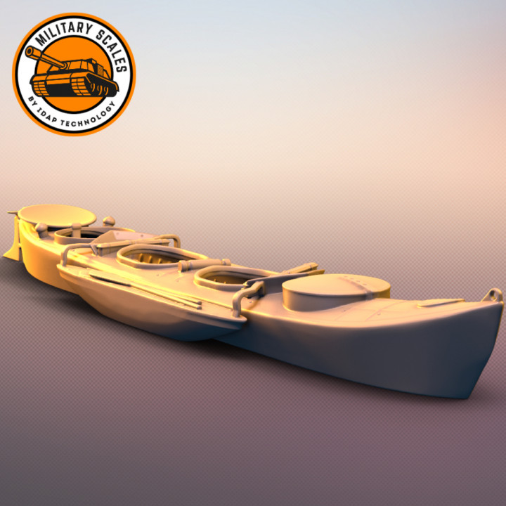 3D Printable Cockle kayak Mark VIIA by MilitaryScales