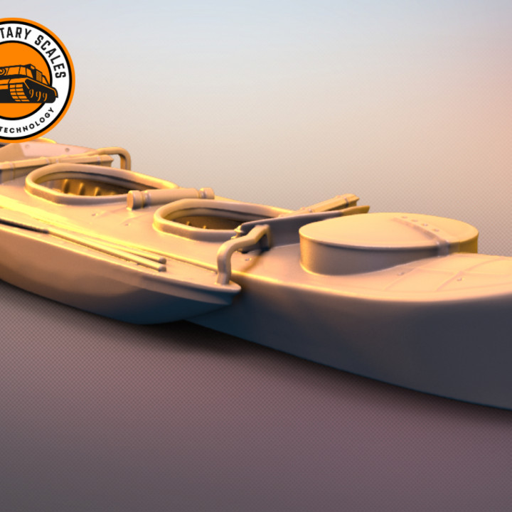 3D Printable Cockle kayak Mark VIIA by MilitaryScales