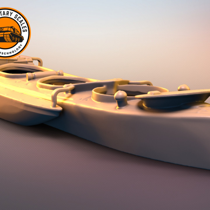3D Printable Cockle kayak Mark VIIA by MilitaryScales