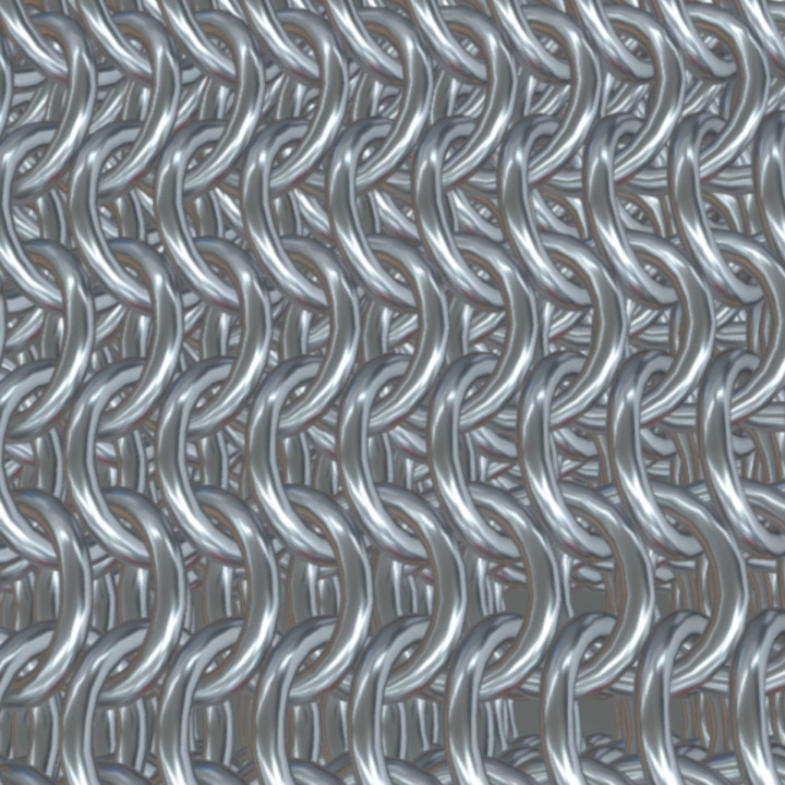 3D Printable Chainmail Armor v2.1 - Create your own super light ...