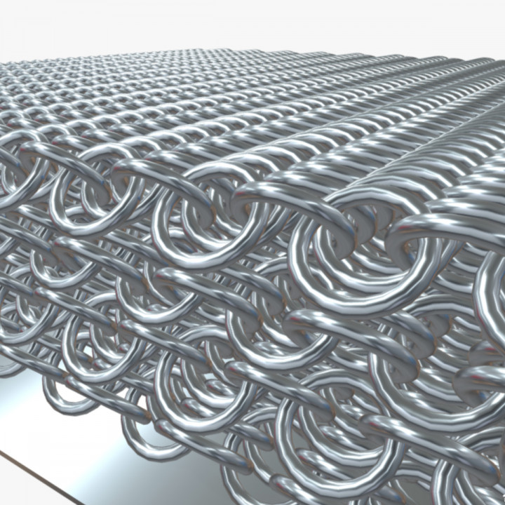 3D Printable Chainmail Armor v2.1 - Create your own super light ...