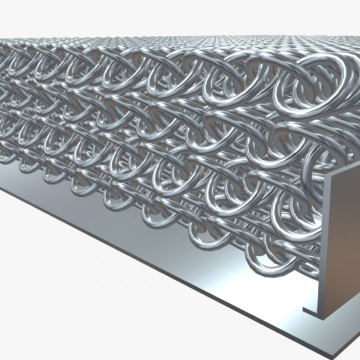 3D Printable Chainmail Armor v2.1 - Create your own super light ...