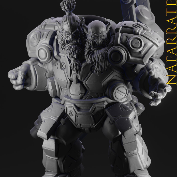3D Printable Space Orcs #2 by Nafarrate Designs