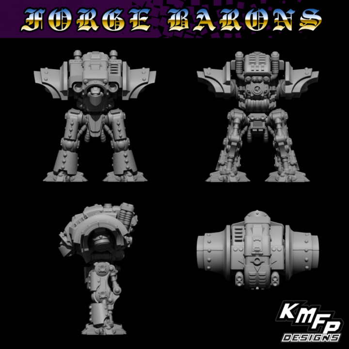 3D Printable Forge Barons - Battle Knight by KMFP Designs