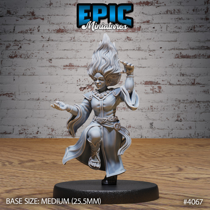3D Printable Dwarf Wind Mage Female Magic / Dwarfen Warrior / Air ...