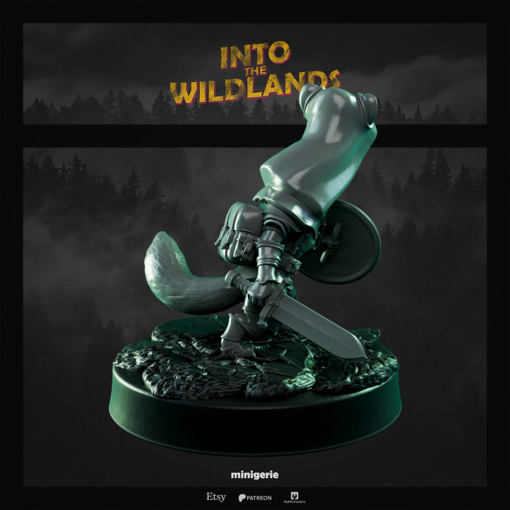 3D Printable Kip - Weasel Ranger - DnD Miniature for Tabletop - 32mm by ...