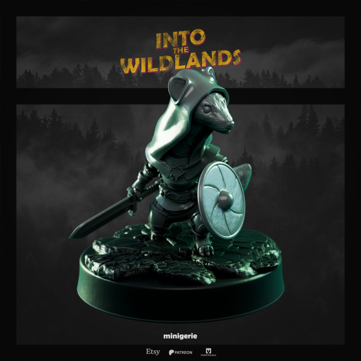 3D Printable Kip - Weasel Ranger - DnD Miniature for Tabletop - 32mm by ...