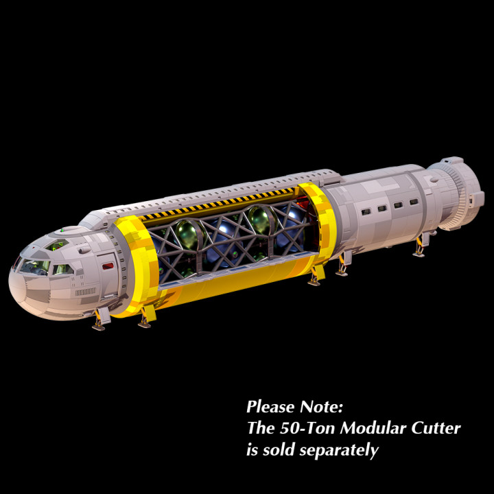 3D Printable 28mm Official Traveller 30-Ton Fuel Module by 2nd Dynasty