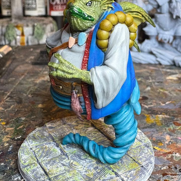 3D Print of Marid Classic / Water Elemental Genie / Djinn Beast Lord ...