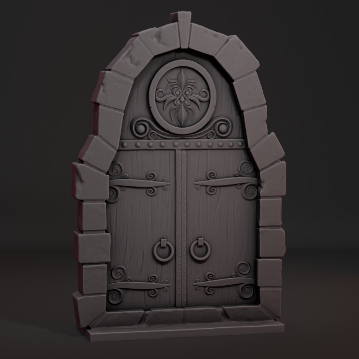 3D Printable Dungeon Door by Sam Elliott