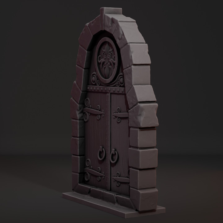 3D Printable Dungeon Door by Sam Elliott