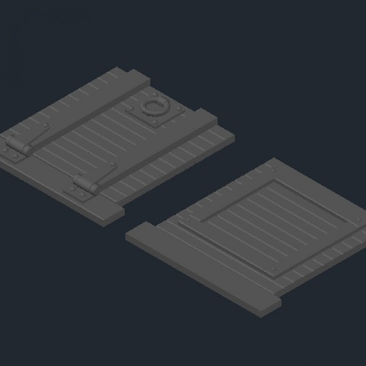 3D Printable Trapdoor and components by Kevin Chenevert