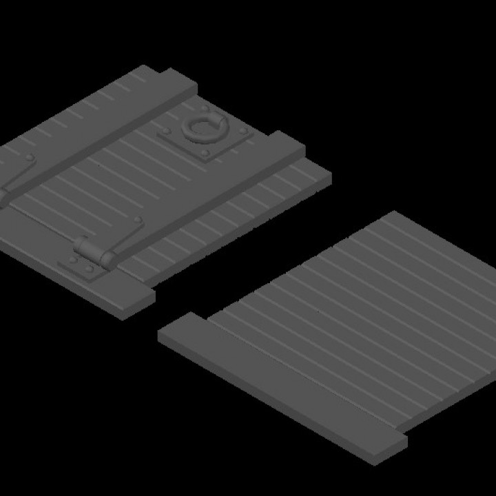 3D Printable Trapdoor and components by Kevin Chenevert