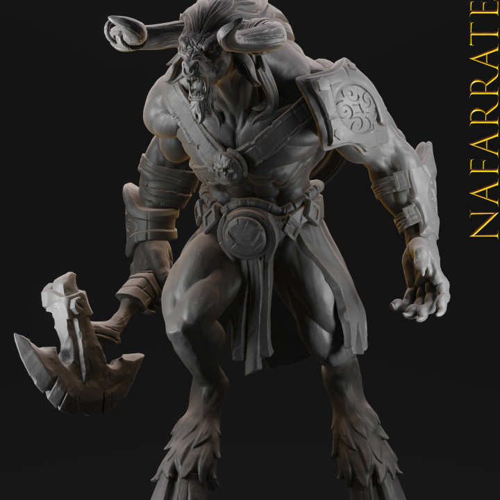 3D Printable Minotaur by Nafarrate Designs
