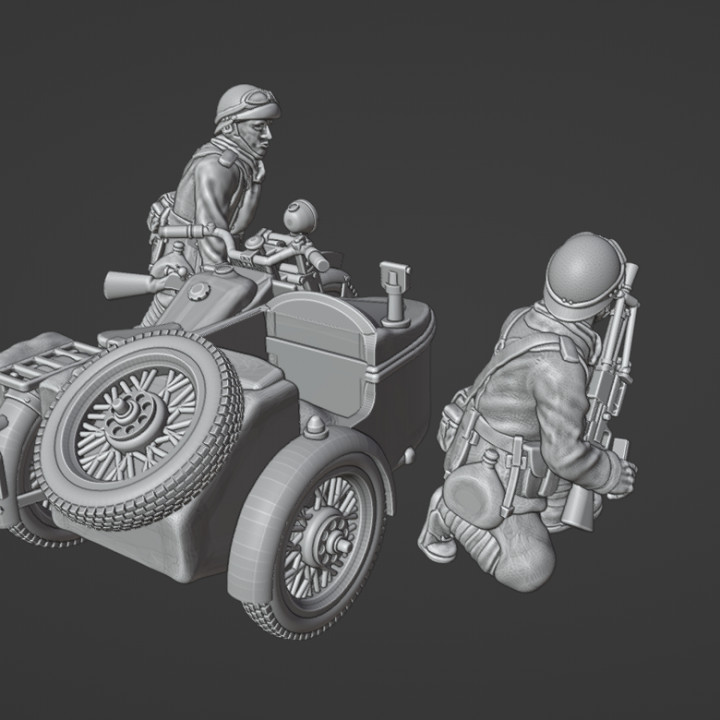 3D Printable 28mm dismounted dragons portes and sidecar by Colonel Muller