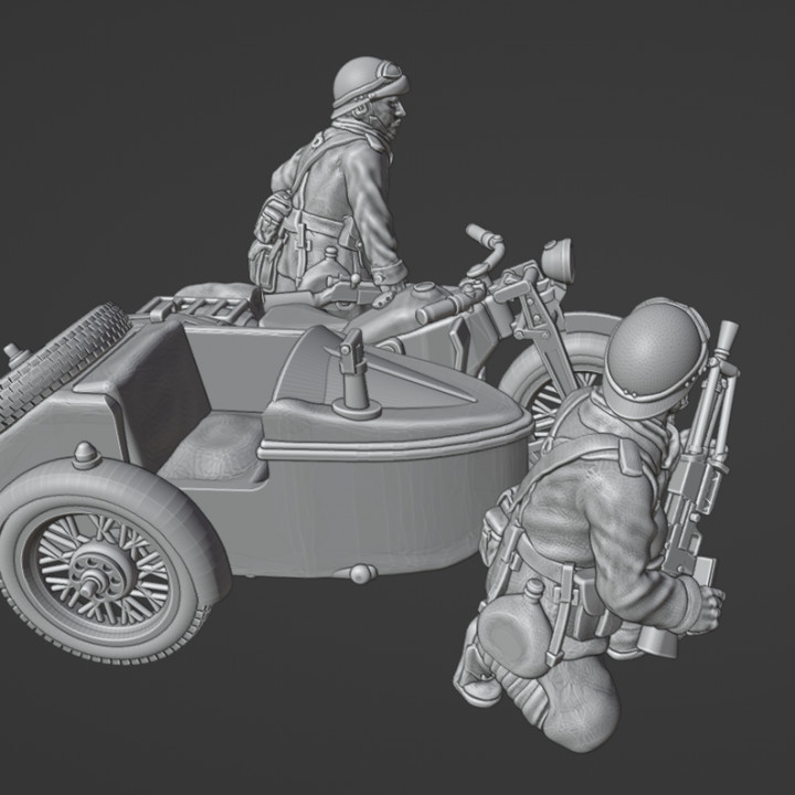 3D Printable 28mm dismounted dragons portes and sidecar by Colonel Muller