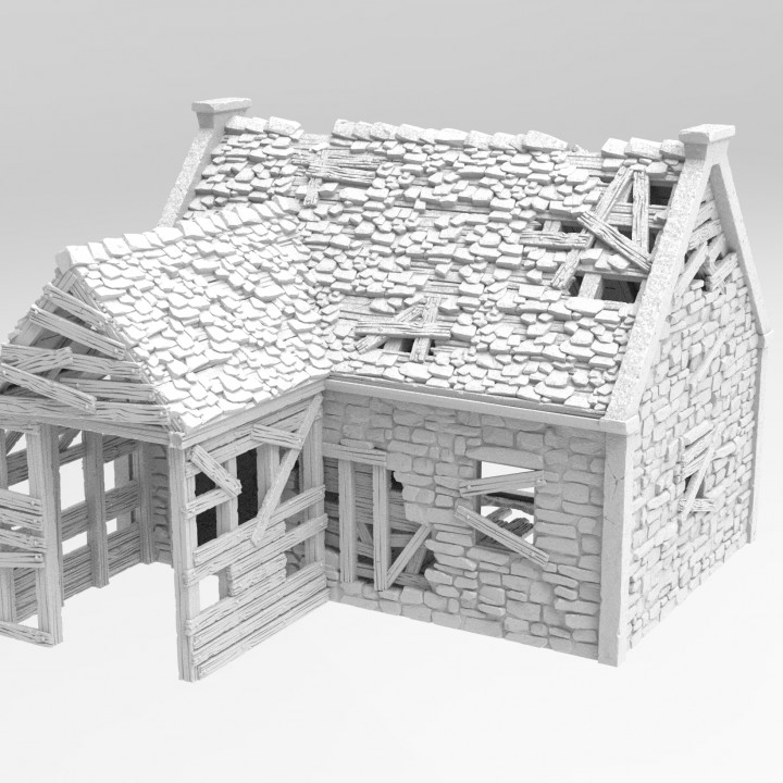 3D Printable Greendale - Slums by 3Dlayeredscenery
