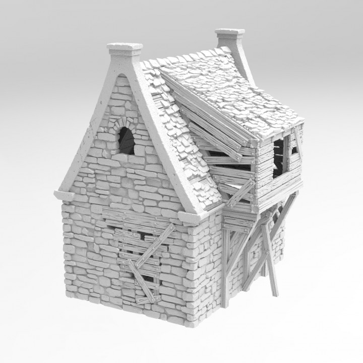 3D Printable Greendale - Slums by 3Dlayeredscenery
