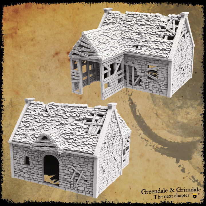 3D Printable Greendale - Slums by 3Dlayeredscenery